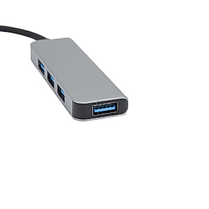 Multi-Port USB Type-C Hub,Mini 4 in 1 Multi Splitter Docking Station for Laptops,3 USB2.0 Ports,1 USB3.0 Port,5Gbps,Connect Mouse/Keyboard/Camera/Card Reader/Disk