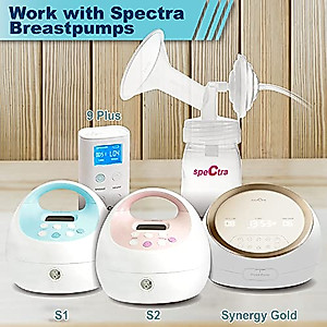 Nenesupply 24mm Flange Pump Parts Compatible w Spectra S2 S1 Breast Pumps Replacement Kit for Spectra Pump Parts S2 Parts S2 Accessories Inc Flange Duckbill Valve Backflow Protector