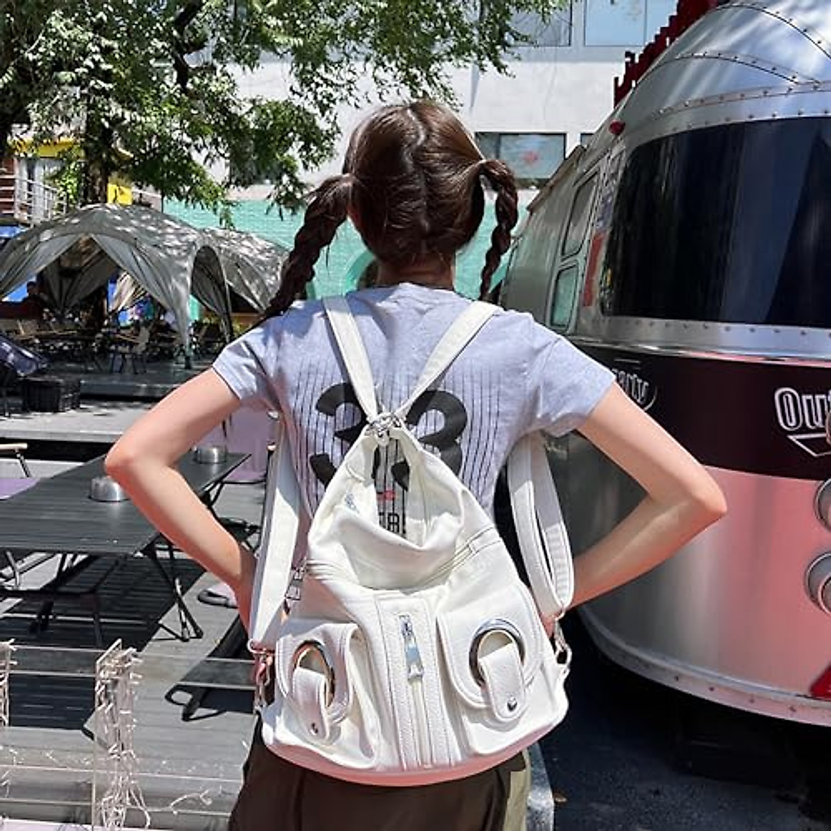 Faux Leather Tote Bag for Women - Large Capacity Shoulder Hobo Handbag Work Purse