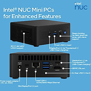 Intel NUC 11 NUC11PAHi7 Panther Canyon Mini Computer 11th Gen Core i7-1165G7, 4 Cores, 8 Threads, 12MB Smart Cache, Iris Xe Graphics, 0GB RAM, 0GB SSD, No OS, Barebone