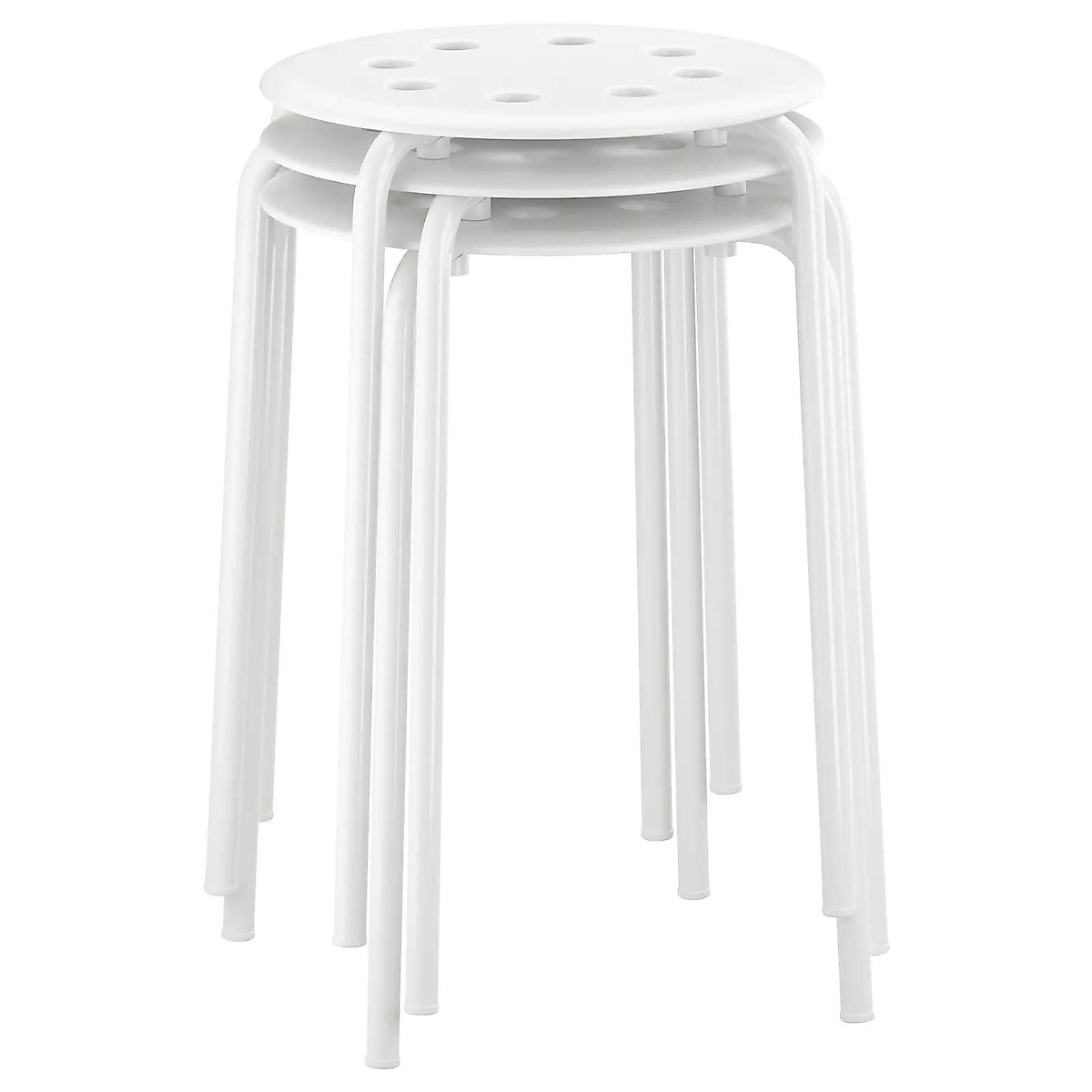 Ikea Marius Stool, White, 32 cm (12 5/8 '')