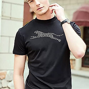 Animal Print Pattern Heat Transfer Vinyl Roll 12 Inch x 5 Feet Iron on Vinyl PU Animal Print HTV for T-Shirt Decoration DIY (Leopard Print)