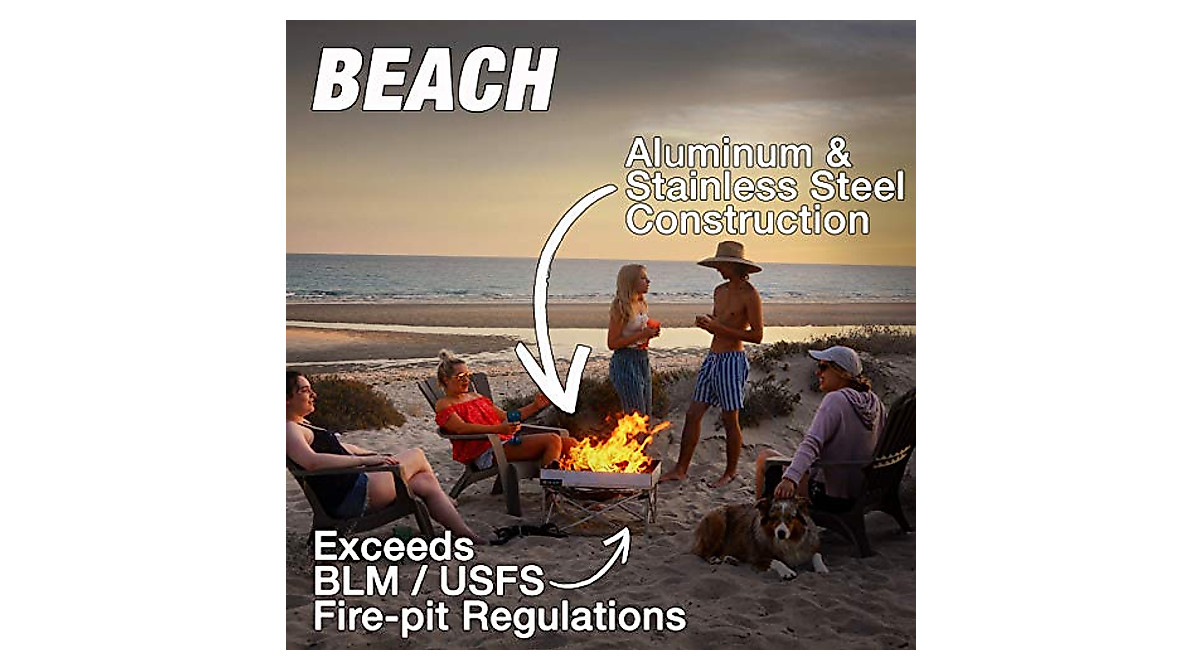 Portable 24-Inch Pop-Up Fire Pit | Lightweight & Easy Setup