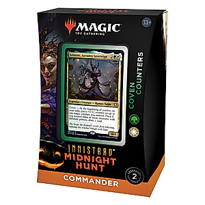 Magic: The Gathering Innistrad: Midnight Hunt Commander Deck – Coven Counters (Green-White)