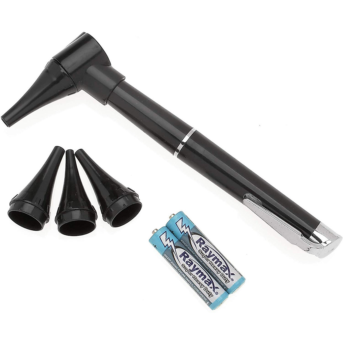 Dual Head Stethoscope w/Snellen Eye Chart, Taylor Percussion Hammer, Otoscope w/Batteries, LED Pupil Gauge Penlight, Retractable Tape Measure, 4 in 1 Color Ballpoint Pen