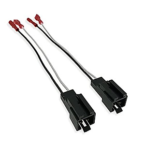MAGIC MOTO 4 Pack 72-6512 Car Speaker Wire Harness Adapter Connector for Jeep Cherokee Wrangler 1997-2003, Dodge Ram Dakota, Chrysler 300 Sebring Concorde 1999-2016 Speakers Wiring Plug, Black