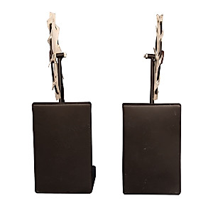 Foreside Home & Garden White Set of 2 Metal Windmill Bookends