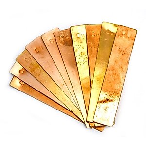 Eisco Labs Copper Electrode Strips 100 x 19mm - Pack of 10