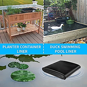 Coocure Pond Liner 20x20ft, LLDPE Garden Pond Liner, 20Mil Thickness Pond Liner for KOI or Fish, Duck and Waterscape.