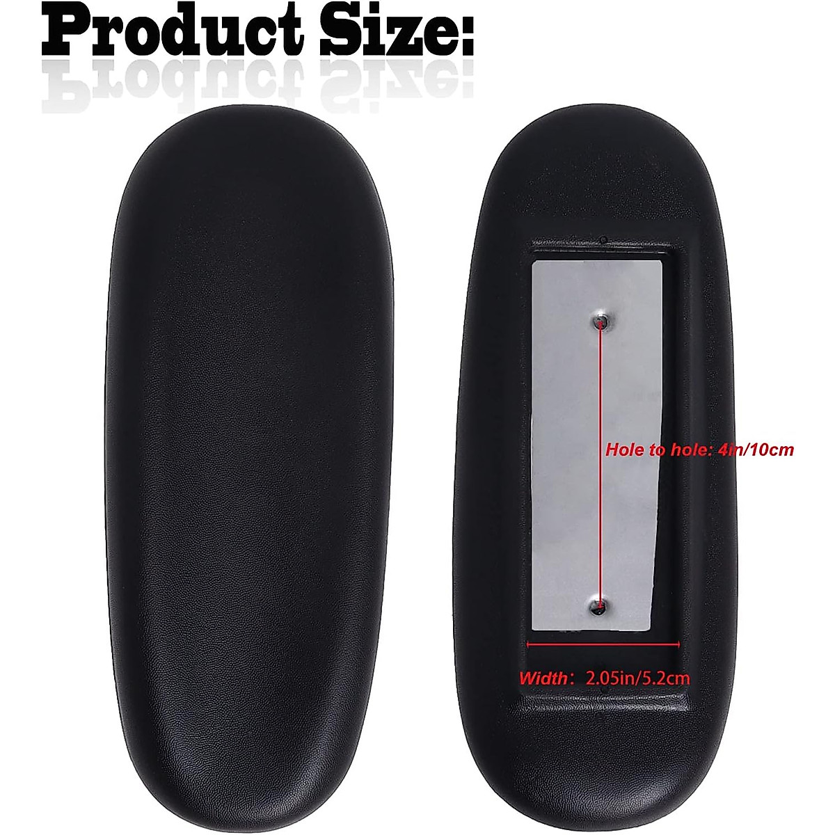 Office Chair Arm Rest Replacement Fits All Styles of Arms with Mounting Hole Patterns Screws Set Desk Armrest Cover(2Pack)