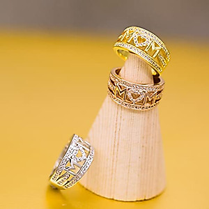 Mother's Day Ring Bridal Zircon Diamond Elegant Engagement Wedding Band Gift New Heart-Shaped Love Ring