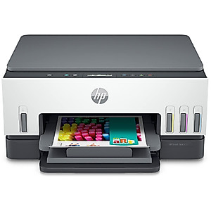HP Smart -Tank 6001 Wireless All-in-One Printer, Mobile Print, Scan, Copy - 2H0B9A (Renewed)