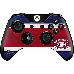 Skinit Decal Gaming Skin Compatible with Xbox One Controller - Officially Licensed NHL Montreal Canadiens Jersey Design