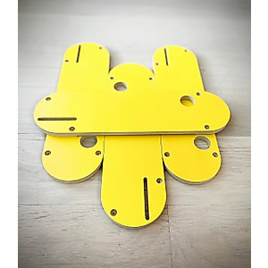 Cncdesigns Zero Clearance Inserts (4-Pack) for DeWalt Table Saw with riving knife slot(Select models)