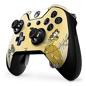 Skinit Decal Gaming skin compatible with Xbox One Elite Controller - Officially Licensed Disney Princess Belle Art Design