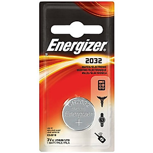 Energizer Lithium Battery, CR2032, 3V, Single