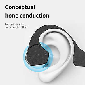 New Wireless Bluetooth Headset Bone Conduction Earphone Running Sports Ear Hook，Lightweight