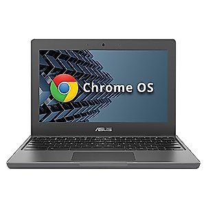 ASUS Chromebook YZ182 Rugged Student Laptop, 11.6" HD Anti-Glare Display, Intel Celeron N5100, 8GB LPDDR4X RAM, 32GB eMMC, Webcam, WiFi 6, Bluetooth, Chrome OS, Dark Gray