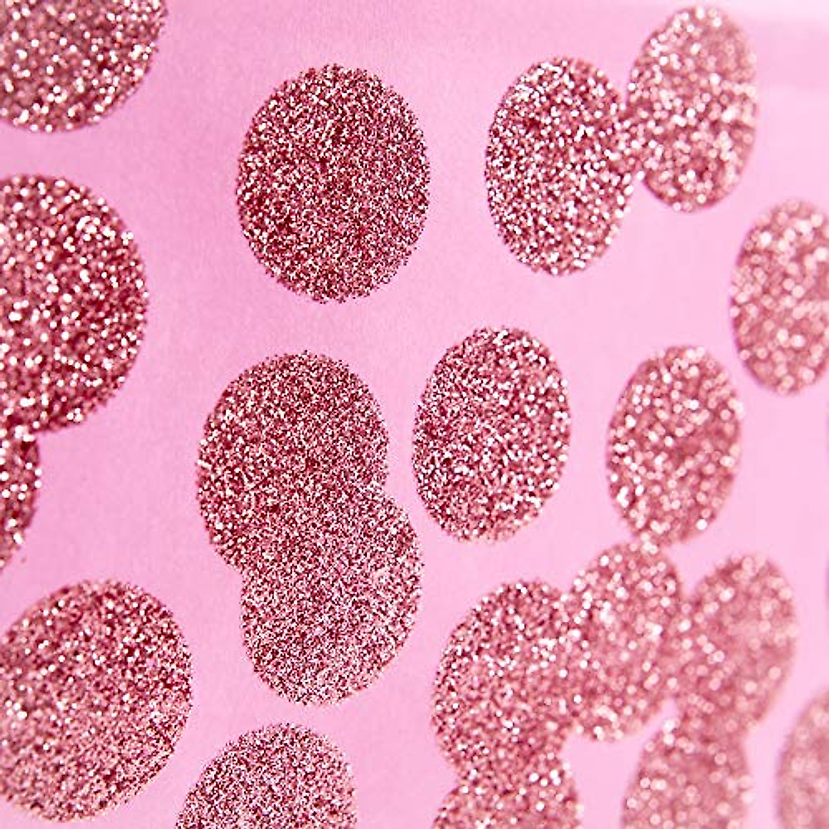 Hallmark 13" Large Gift Bag with Tissue Paper (Pink Glitter Dots) for Mothers Day, Baby Showers, Birthdays, Bridal Showers, Easter, Sweetest Day and More