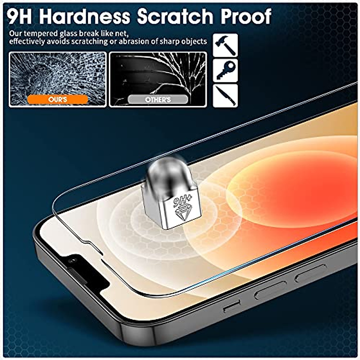 Fakci (3 Pack) Screen Protector Compatible for iPhone 13 Pro Max [6.7 Inch], Case Friendly Tempered Glass