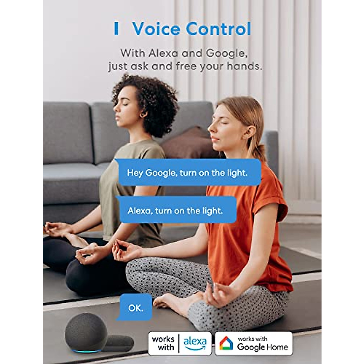 meross Smart Light Switch Compatible with Alexa, Google Assistant and SmartThings, Needs Neutral Wire, Single Pole WiFi Wall Switch, Remote Control, Schedules, No Hub Needed, 2.4G Only, 4 Pack