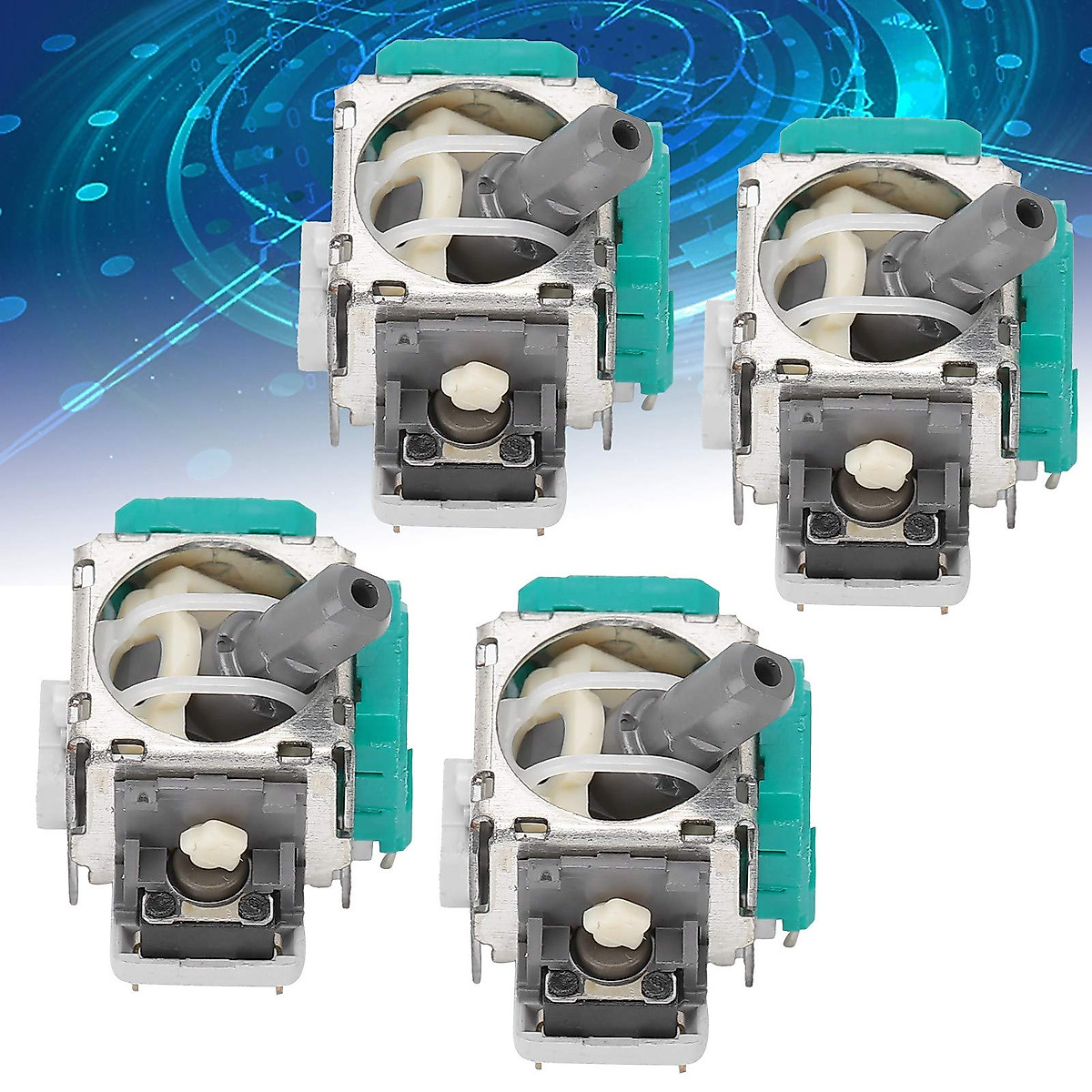 Joystick Sensor Module, 4Pcs 3D Analog Potentiometers Joystick Thumb Grip Replacement Controller for One, Provide Excellent Performance in The System
