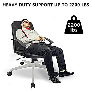 Desk Chair Base Replacement 28 Inch with Reinforced Metal Legs-Chair Bottom Part for Most Chairs, Universal Gas Cylinder and Caster Sockets,Grey