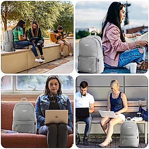 vimapo Lightweight Foldable Backpack for Travel, 20L Packable Hiking Daypack, Camping Outdoor Cycling Bag for Adult & Teen (Grey)