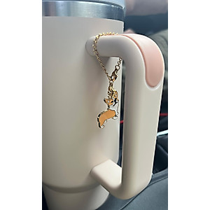 CIZULFY Charm for Stanley Cup Accessories, Cute Dog Charm for Stanley/Simple Modern/Yeti Cup with Handle, Stanley Cup Charms for Stanley Accessories.