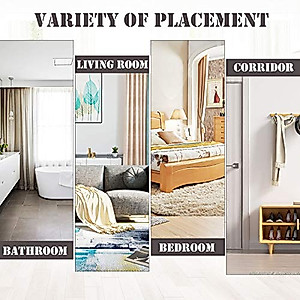 Tangkula Bathroom Floor Cabinet, Freestanding Storage Cabinet with Double Doors and Shelf, Modern Home Furniture, Wooden Home Organizer for Living Room, Bathroom Storage Cabinet, Brown