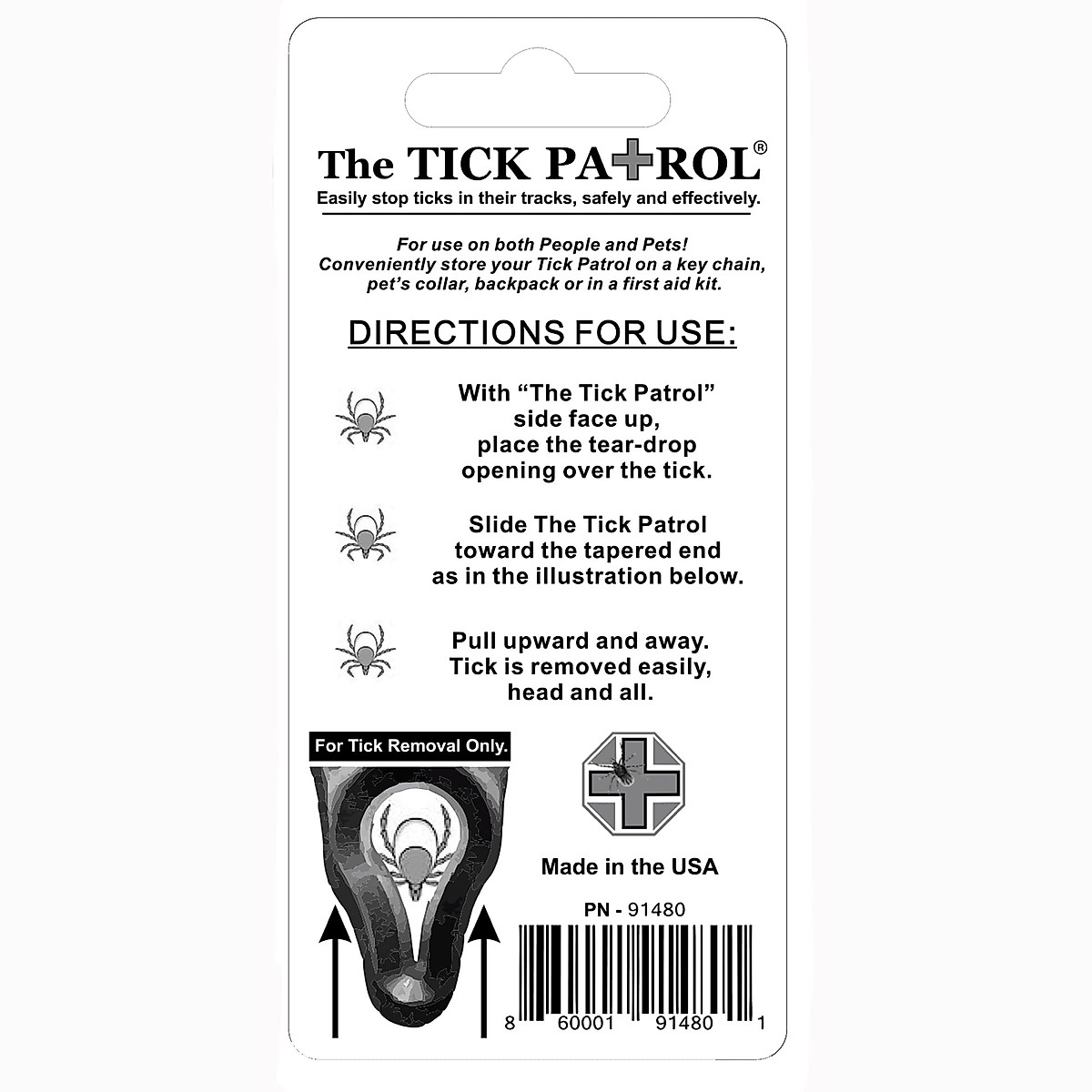 The Tick Patrol Tick Remover 6-Pack - for People & Pets - Stop Ticks in Their Tracks! (6 Colors)