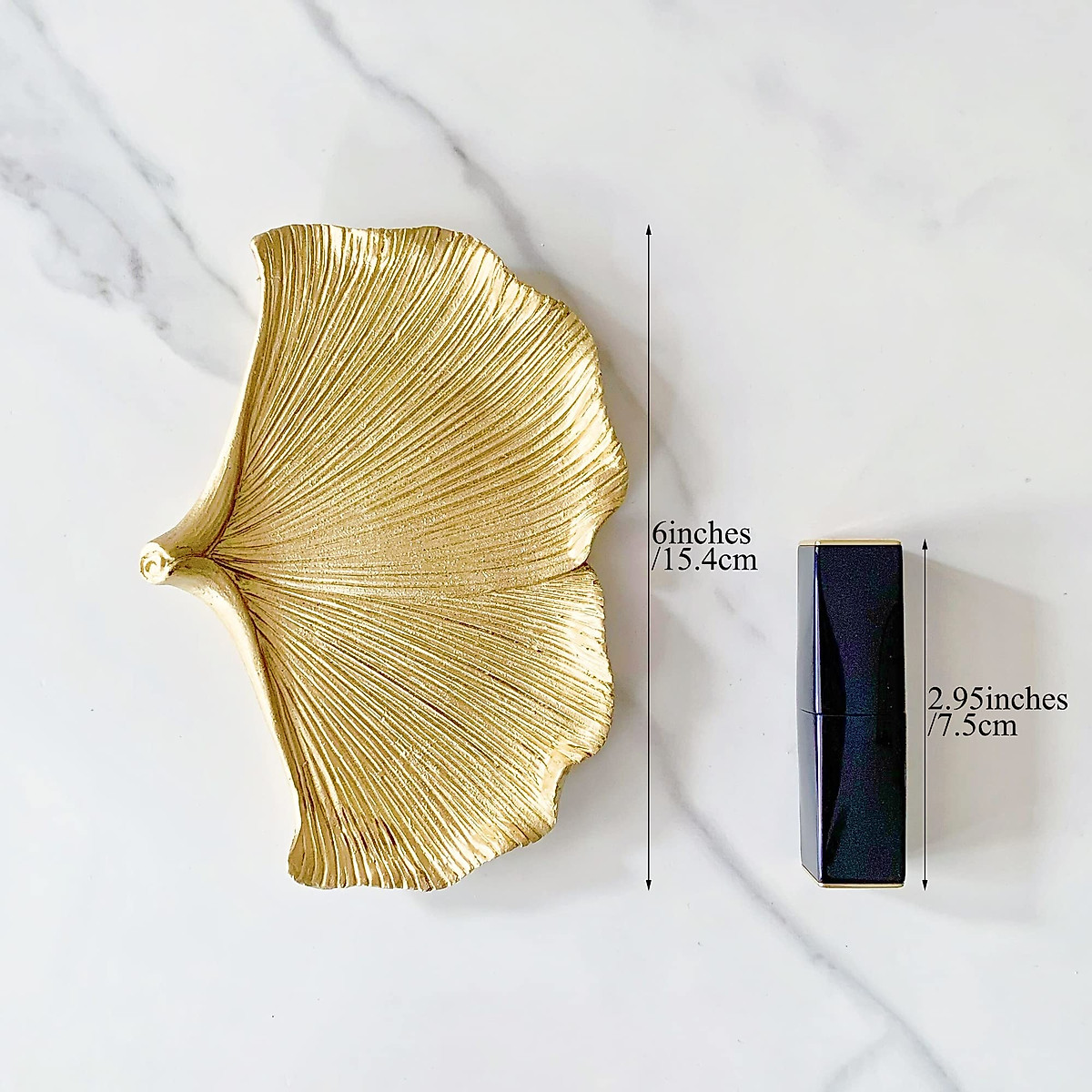 Jewelry Dish, Resin Small Leaf Shaped Ring Holder Jewelry Organizer, Trinket Dish Mini Tray for Christmas Birthday Wedding Gifts