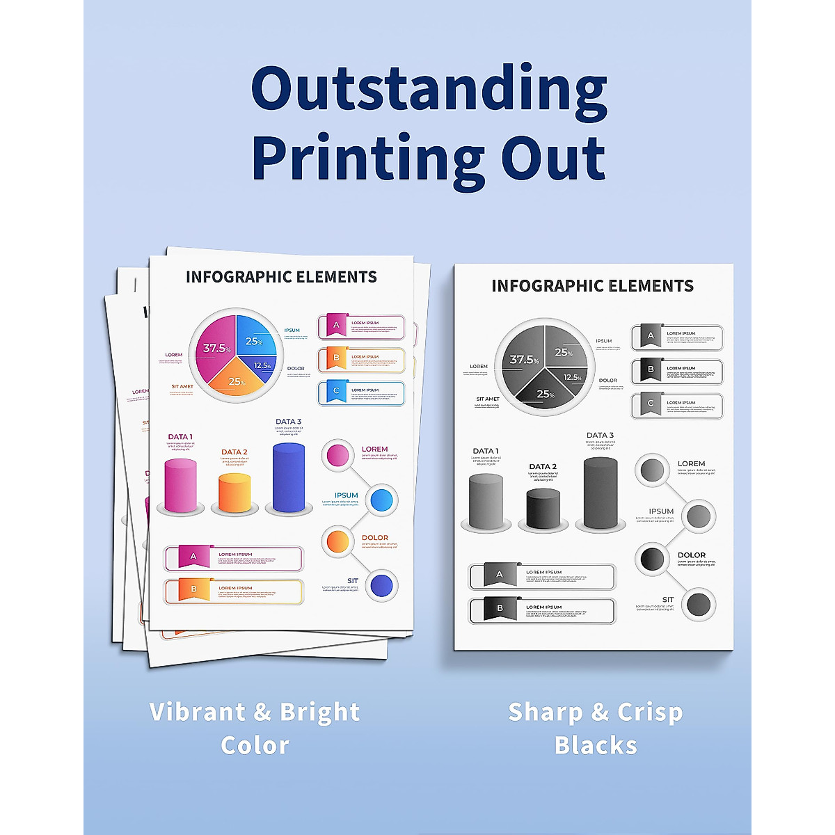 Hookink 702XL Ink Cartridges Combo Pack 5-Pack Remanufactured Replacement for Epson 702 XL Ink Cartridges Work with Workforce Pro WF-3720 WF-3730 WF-3733 (2 Black, 1 Cyan, 1 Magenta, 1 Yellow)