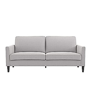 Mr. Kate Winston Sofa with Pocket Coils, Light Gray Linen