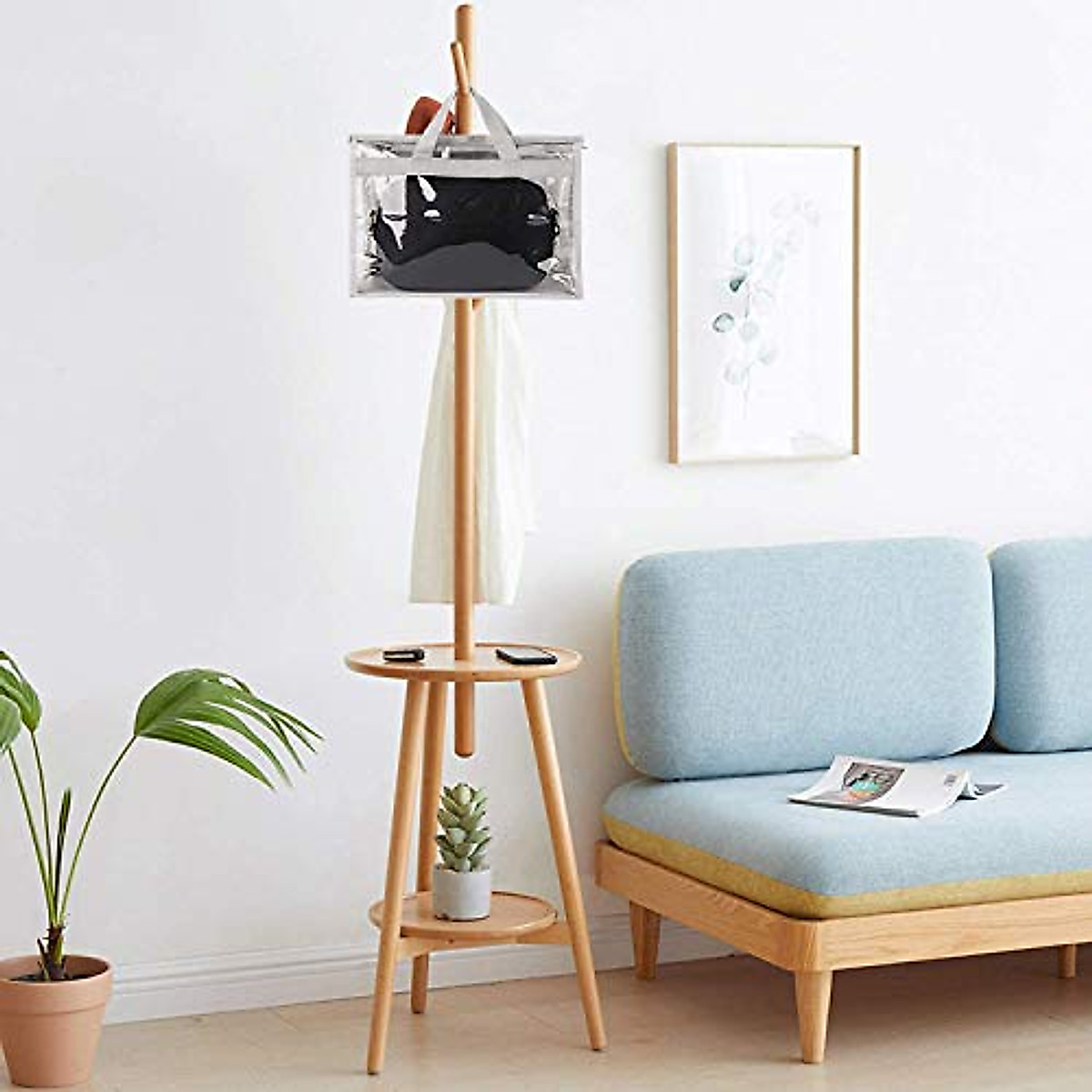 Gcroet 5PCS Handbag Storage,2020 Upgrade Dust Bags For Handbags,Handbag Organizer,Purse Storage Bag,Transparent Handbag Organizer Anti-Dust Bag Storage for Hanging Closet with Zipper and Handle(Grey)