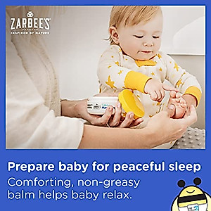 Zarbee's Baby Massage Balm; Calming and Soothing Sleep with Shea Butter; Lavender and Chamomile; 2 oz Jar