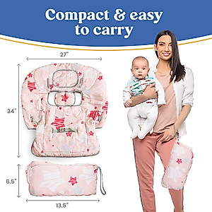 PILLANI Baby Essentials: Seat Cover & Diaper Bag for Girls