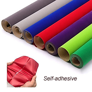 1Pcs/Set 50x148cm Self Adhesive Velvet Roll Felt Fabric Velvet Flocking Liner for Jewelry Drawer Box Shelf Crafts-Self Adhesive Velvet Flock Contact Paper Roll Shelf Liner for Jewelry Drawer