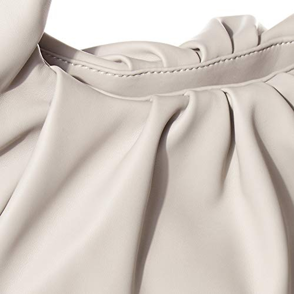 The Drop Women's Janelle Gathered Shoulder Bag, Ice Grey, One Size