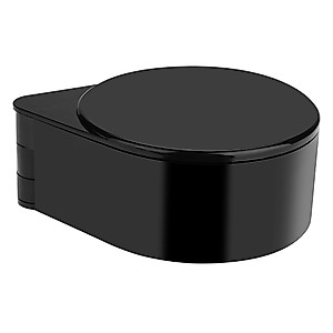 Acrylic 3 Tier Salt Rimmer, 3 Tier Sugar Salt Rim Lime Tray Bar Rimmer for Margarita and Cocktail Practical Bartender Tool (Black)