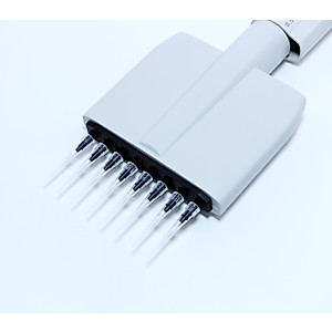 Huwazine Lab micropipette, 8-Channel Adjustable Volume Pipettor,Autoclavable Lower Section (0.5-10ul)