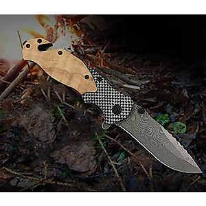 CHONG SHENG Gifts for Stepdad Father's Day from Stepdaughter - Engraved Pocket Knife for Stepdad - Stepdad Birthday Gifts Idea for Stepfather Father-in-Law