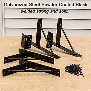 Mofeez Gate Corner Brace Bracket No Sag Kit for Shed Doors, Driveway Gates, Corral Gates,Wood Windows