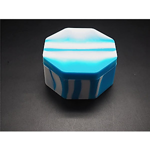 Gentcy Silicone Large 223ml Silicone Container Jars Storage Box Light White Blue