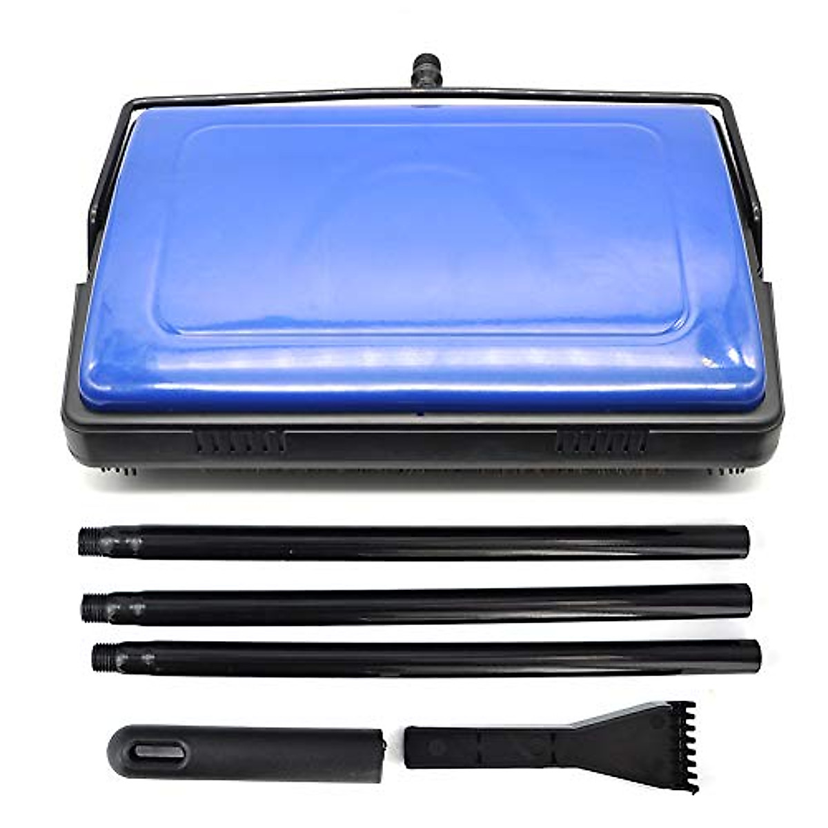 EZ SPARES Quiet Carpet Sweeper, Floor Sweeper with Horsehair Roller Brush Strong,Suitable for Carpet Cleaning Power,Bristle Sweeper,Great for House,Office,Kitchen,Carpet(Blue)