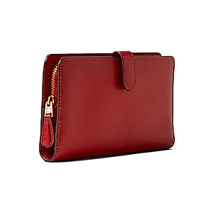 COACH Smooth Leather Skinny Wallet Sport Red One Size