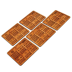 SMONEX 5 Wood Player Boards Compatible with Terraforming Mars Board Game - Gaming Organization with Player Trays Suitable for All Terraforming Mars Expansions