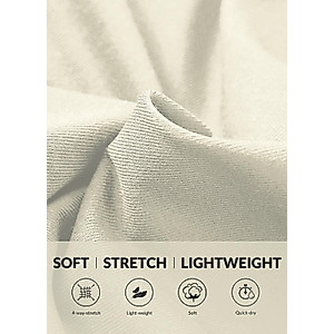 BALEAF Women's 7" Athletic Long Shorts High Waisted Running Bermuda Shorts with Pockets Khaki Medium