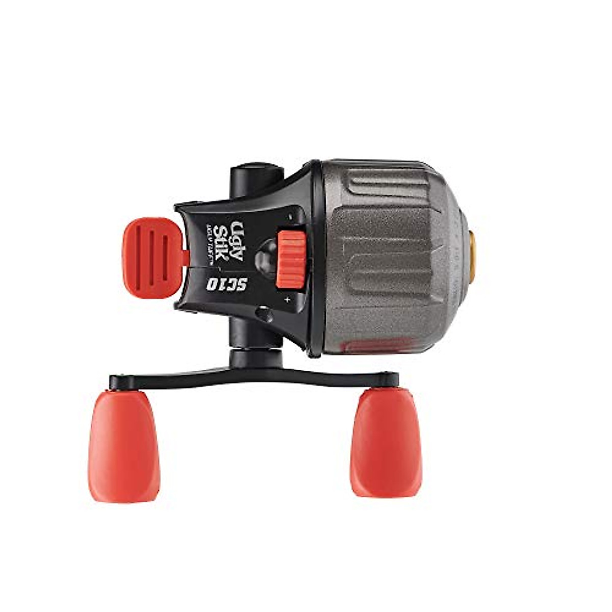 Ugly Stik Ugly Tuff Spincast Spincast Reel, Size 20, 3 Stainless Steel Ball Bearing System, Teflon Twin Cam Drag, Max of 14lb | 6.4kg, Black