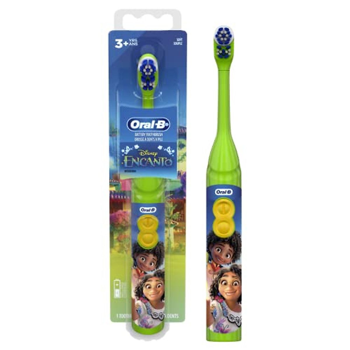 Oral-B Kid's Battery Toothbrush Featuring Disney's Encanto, Soft Bristles, for Kids 3+